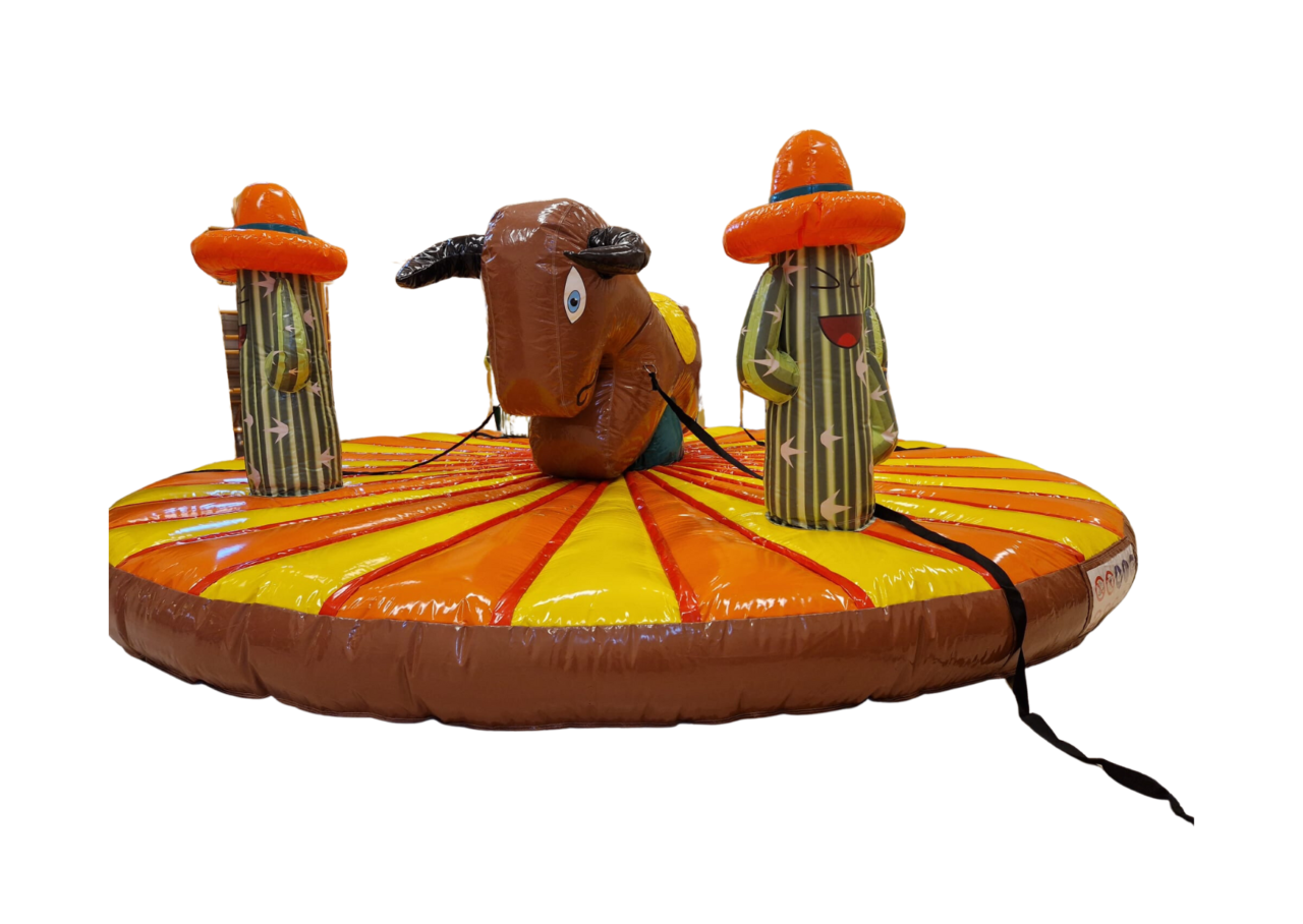 Rodeo stier opblaasbaar | Attractieverhuur BP Barneveld